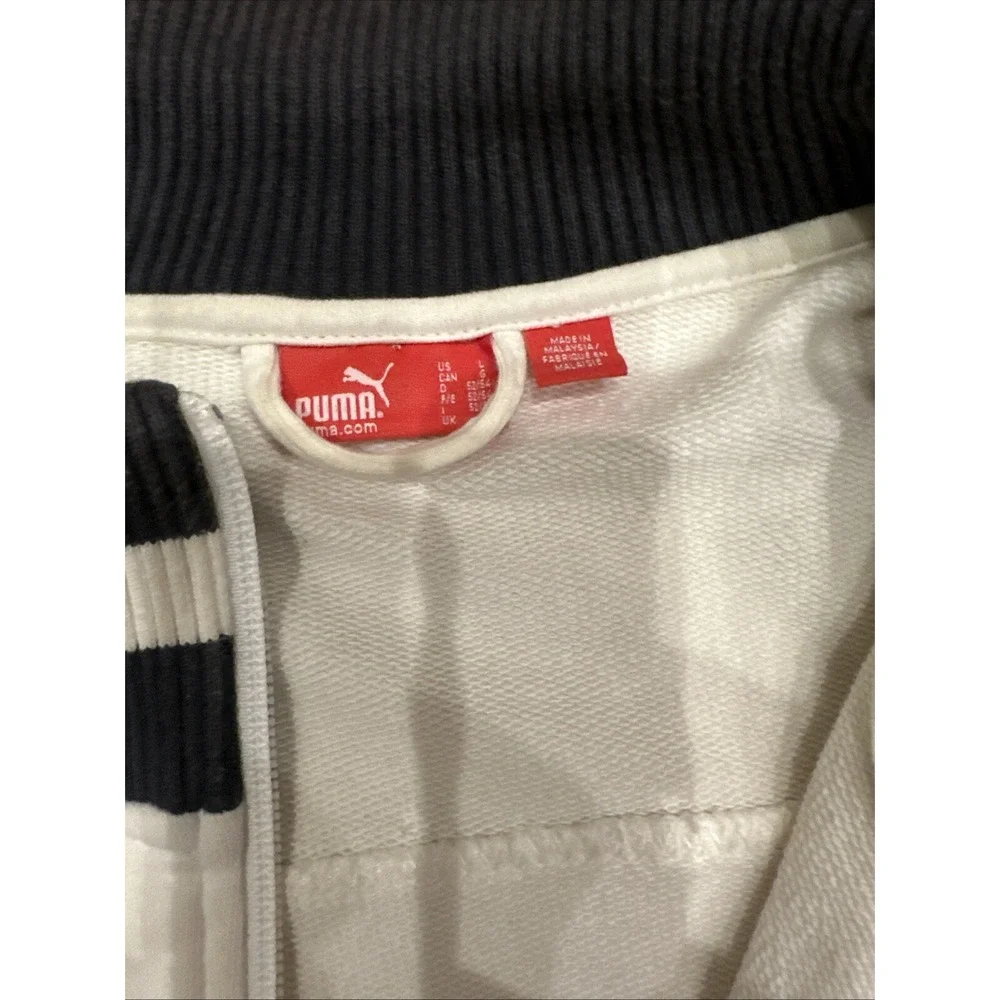 Puma | Jackets & Coats | Puma Track Jacket White Navy Stripe Mens Sz ...